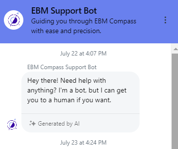 How to Send a Message – EBM Compass
